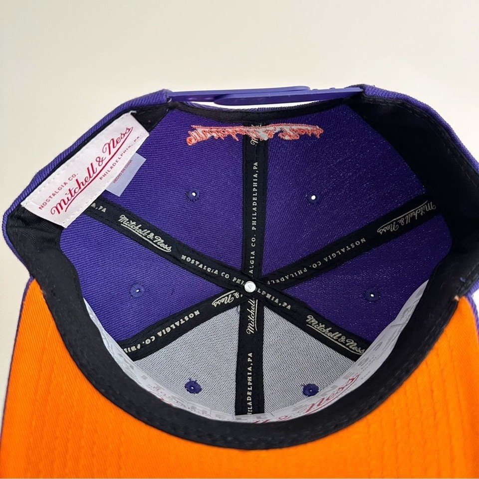 Mitchell and Ness Phoenix Suns Snapback Hat Cap Spray Paint Splatter ...