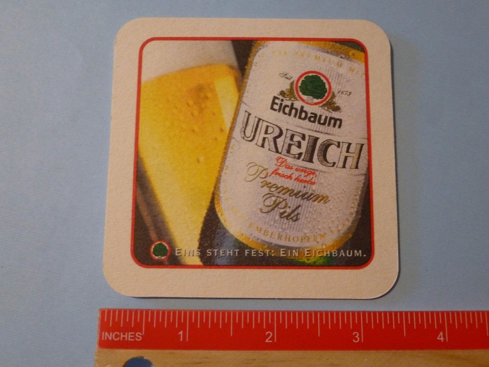 Beer Coaster ~ Privatbrauer EICHBAUM Ureich Pils ~ Mannheim, GERMANY ...
