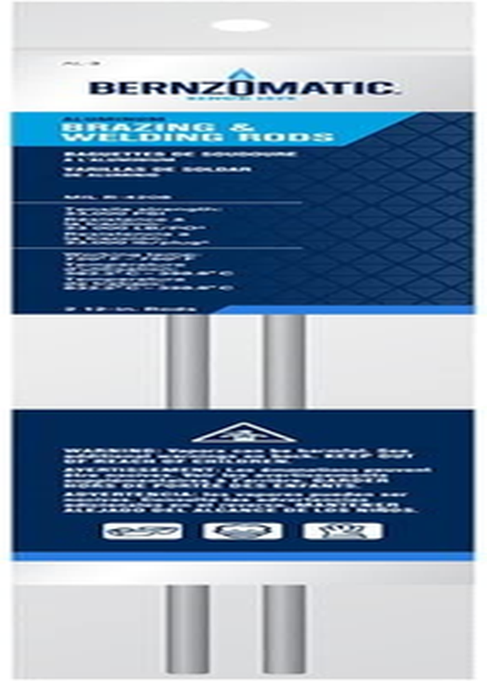 Bernzomatic AL3 Aluminum Brazing/Welding Rods with 12-Inch Rods of ...