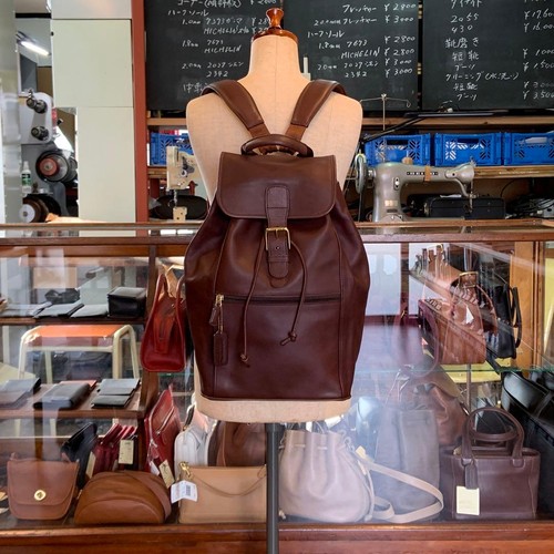 COACH 0529 Vintage Mini Backpack Turnlock Leather Brown Gold Hardware ...