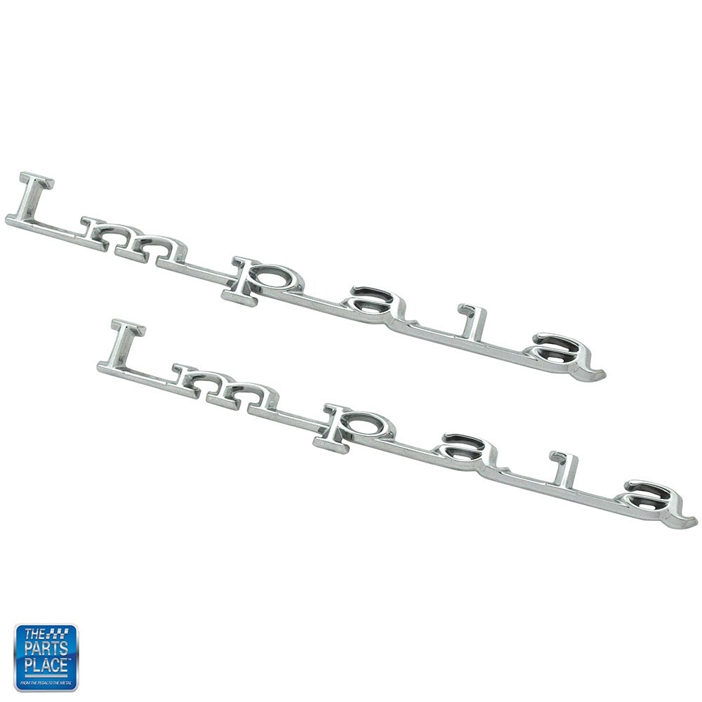1967 Impala Rear Quarter Panel Emblem Script “Impala” Pair | eBay