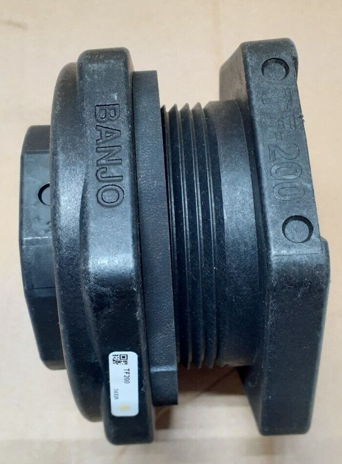 Banjo Tf200 Bulkhead Tank Fitting, Glass Reinforced Polypropylene Body ...