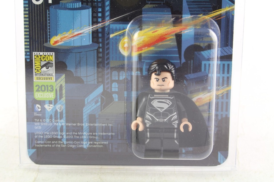 Lego Minifigure DC Black Suit Superman Comic-Con Exclusive 2013 | eBay