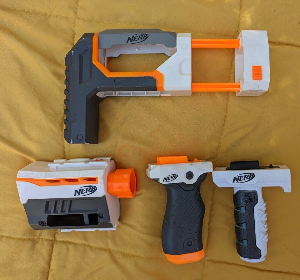 NERF Modulus Tactical Hand Grip Foregrip Handle Rail Attachment Lot ...