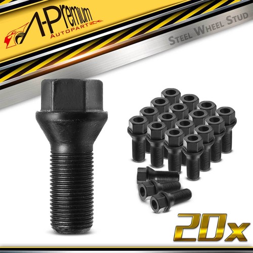 20x Wheel Studs for BMW G32 F06 F12 F13 F01 E66 F10 F80 Mini Clubman ...