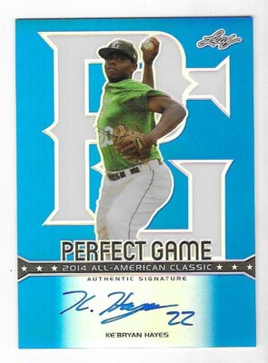 Ke'Bryan Hayes 2014 LEAF PERFECT GAME BASEBALL AUTOGRAPH CARD Pirates ...