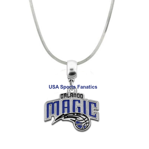 NBA Orlando Magic Team Logo Pendant Necklace On A 925 Snake Chain | eBay
