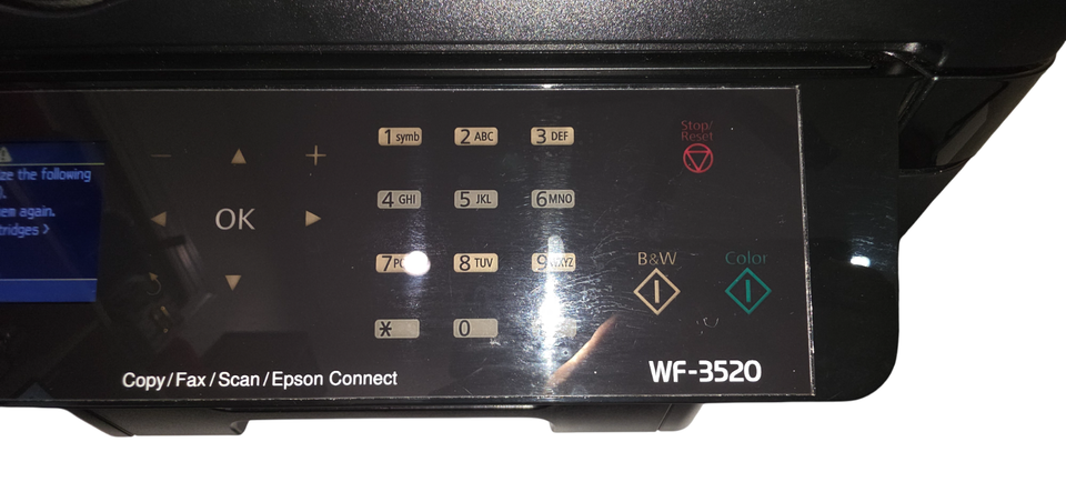 Epson WorkForce WF-3520 Wireless All-In-One Inkjet Printer Needs Black ...