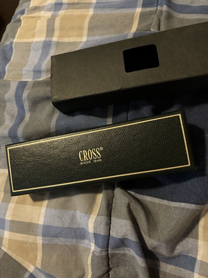 Vintage Cross Ball Point Pen Pencil Empty Box NO PEN 450105 Blue Double ...