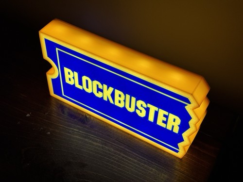 Blockbuster LED Light-Retro Video Store Movie Night Decor-3d Printed ...