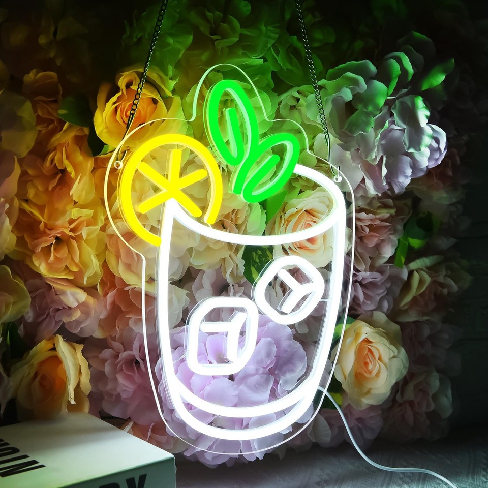 Cocktail Neon Sign for Wall Decor Bar Neon Sign Vodka LED Sign Neon ...