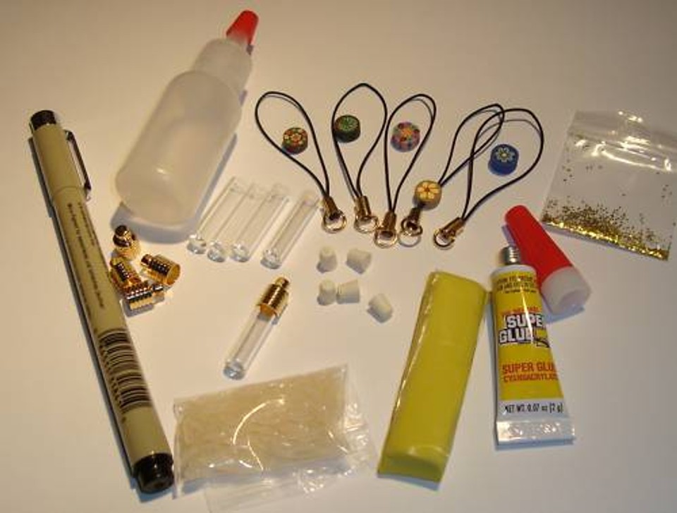 DIY Name on Rice Kit makes 5 Cell Phone vial keepsakes pen oil rice ...