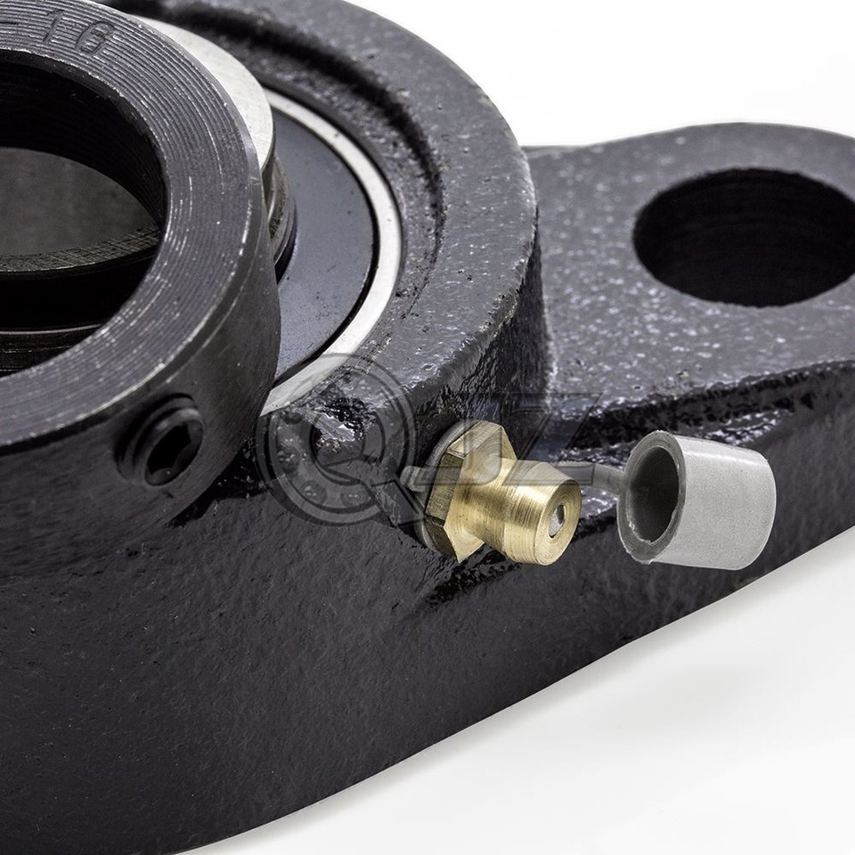 2x 40 mm 2-Bolts Flange Units Cast Iron UCFL208 Mounted Bearing UC208 ...