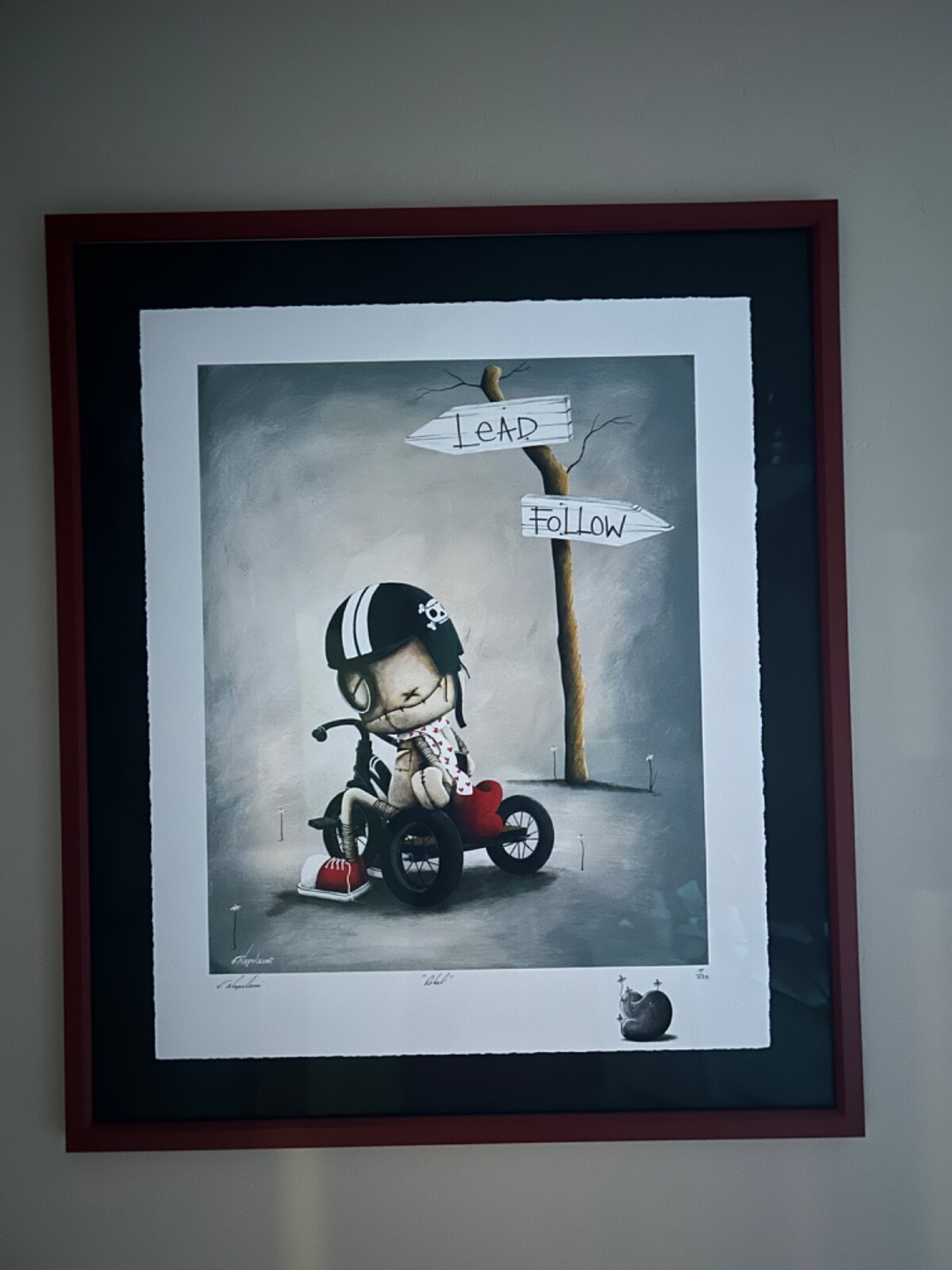 fabio napoleoni Rebel on paper SN 14/225, 21x27, professionally framed ...