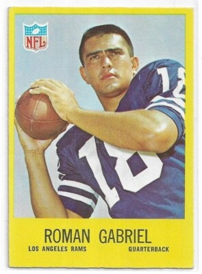 ROMAN GABRIEL 1967 Philadelphia Football card #88 Los Angeles Rams EX+ ...