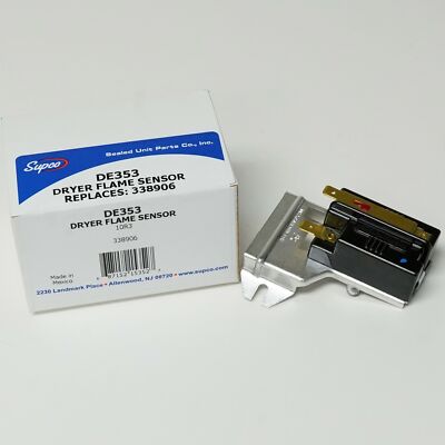 Gas Dryer Heat Sensor for WP338906 Whirlpool Kenmore PS344761 AP2910747 ...