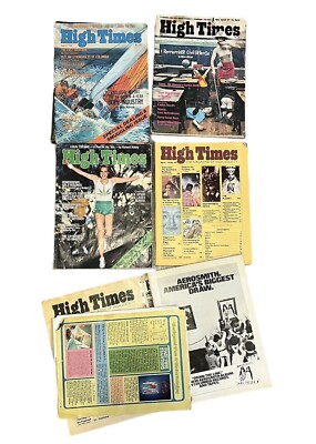 Vintage HIGH TIMES Magazine Lot Of 5 From The 70’s | eBay
