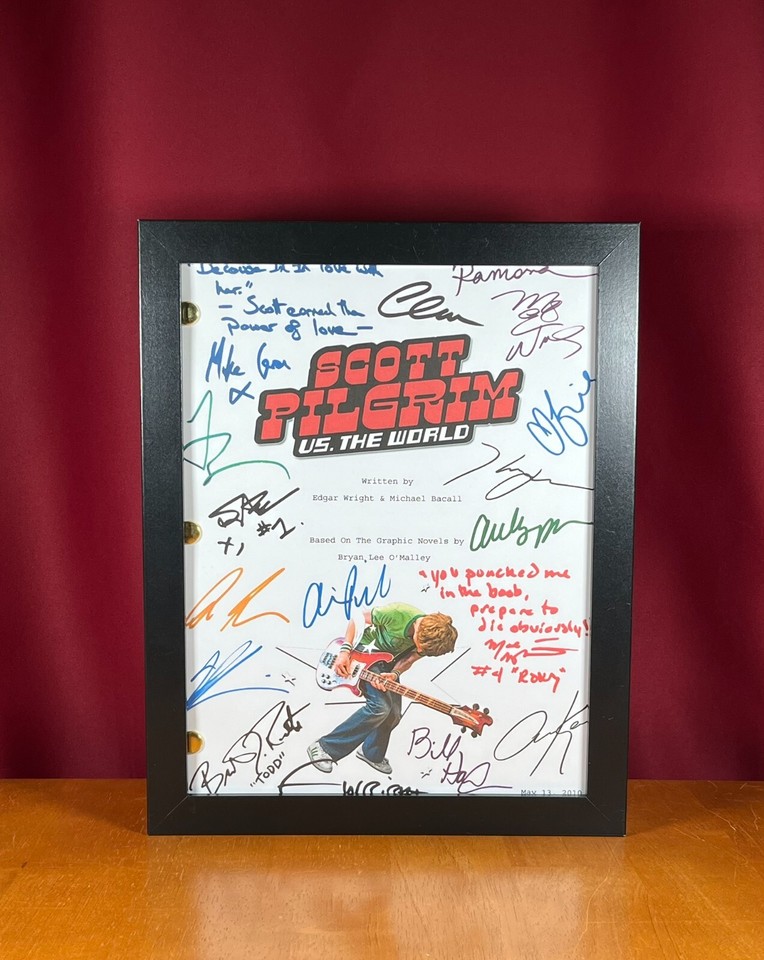 Scott Pilgrim vs. The World Script Signed- Autograph Reprints- 140 ...