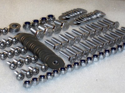 LAND ROVER DEFENDER 90 110 SEAT BOX Stainless Bolts Screws Nut Washers ...