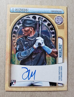 2021 Topps Gypsy Queen Jesus Sanchez Autograph RC Miami Marlins | eBay