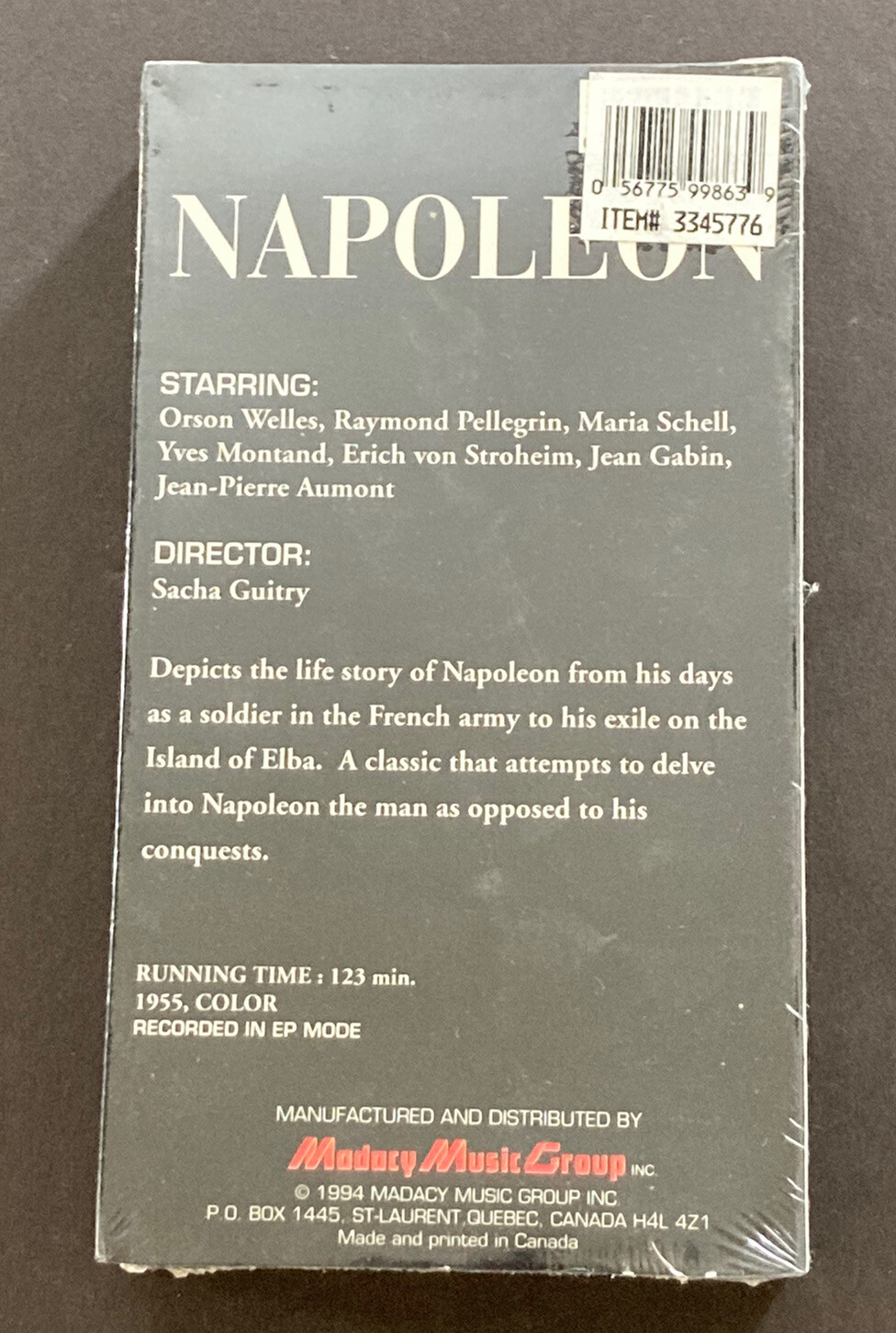 Napoleon (VHS, 1989) for sale online | eBay