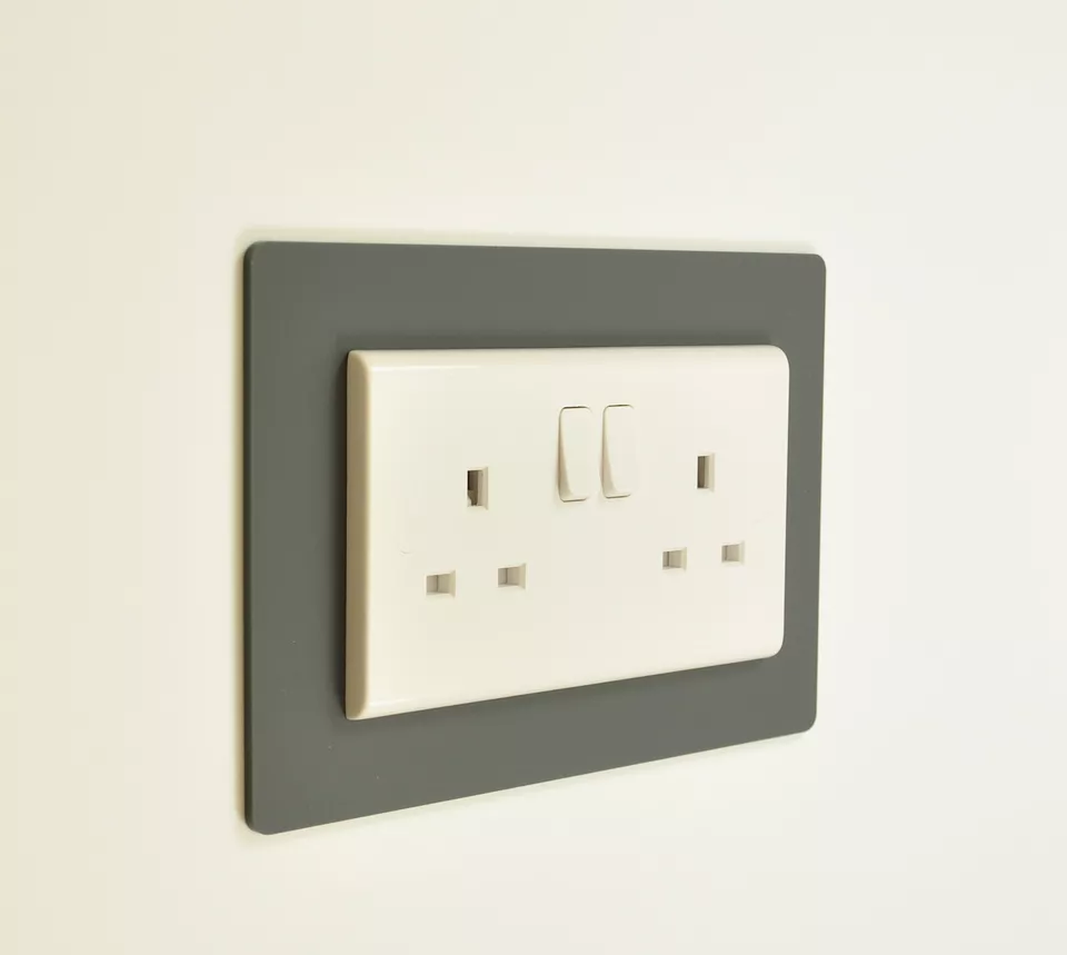 Acrylic Perspex Finger Plates light Switch Surround Cover Wall ...