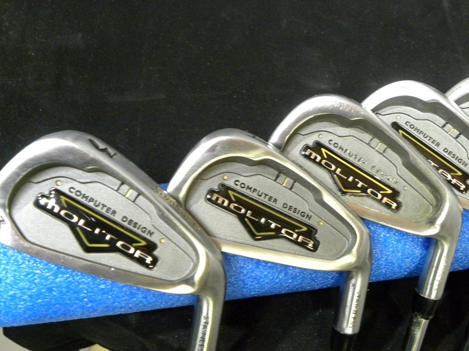 Men’s Spalding Golf Set Complete Irons Driver Woods 6 Way Cart Bag 11 ...