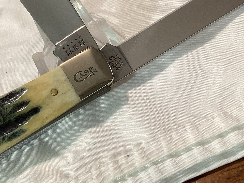 Case Purple Bone Deep Canyon Trappe Knife Beautiful Bone , new in box ...