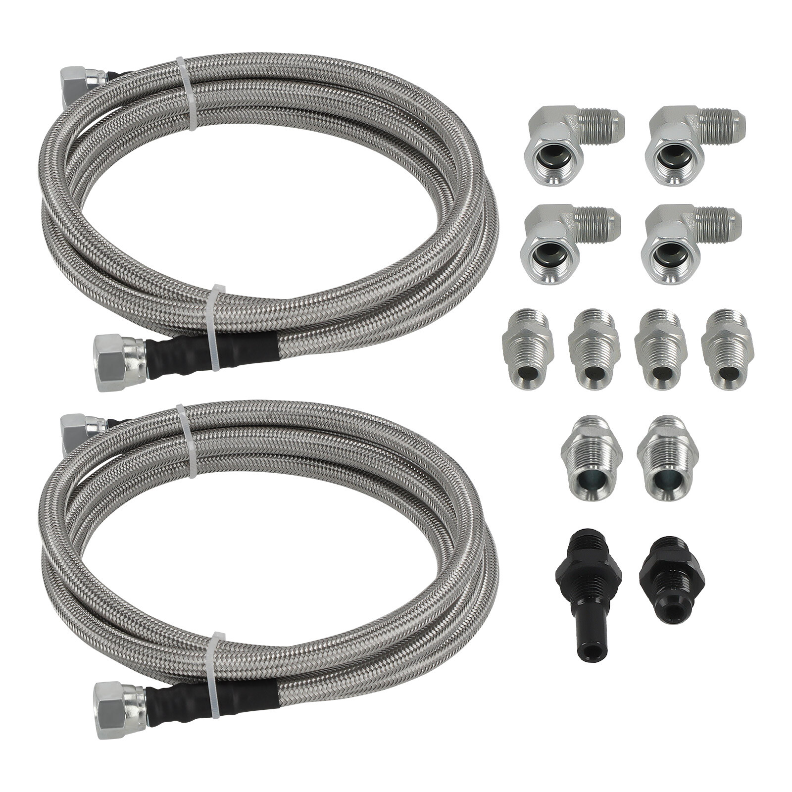 Braided Transmission Cooler Lines Kit For GM 4L60E 4L80E 700R4 OFK19-70 ...