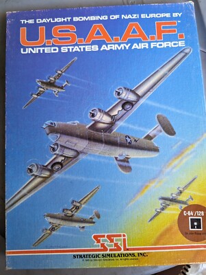 U.S.A.A.F. / Strategic Simulations, Inc./ Commodore 64/128 Box ...