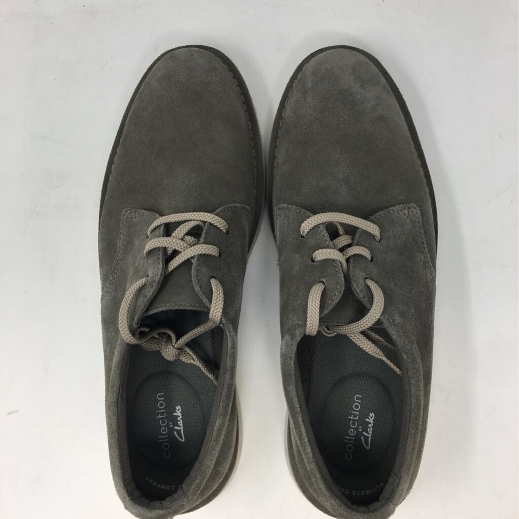 Clarks Mens Forge Vibe Oxfords Shoes Green Suede 3 Eye Lace Up Casual ...
