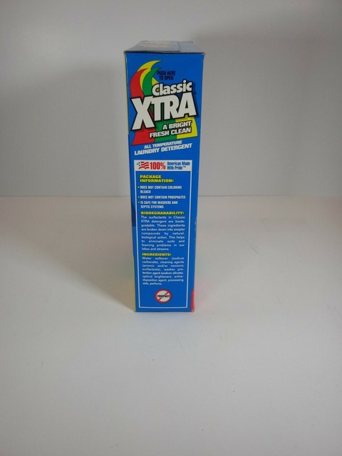 XTRA Classic Xtra Powder Laundry Detergent Fresh Scent RARE ...