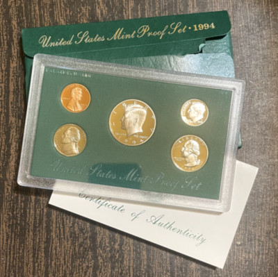 1994 (S) United States Mint Proof Set - 5 coin set in original ...