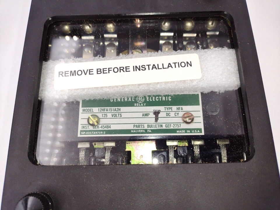 GE General Electric 12HFA151A2H Auxiliary Relay Type HFA 125 Volt DC | eBay