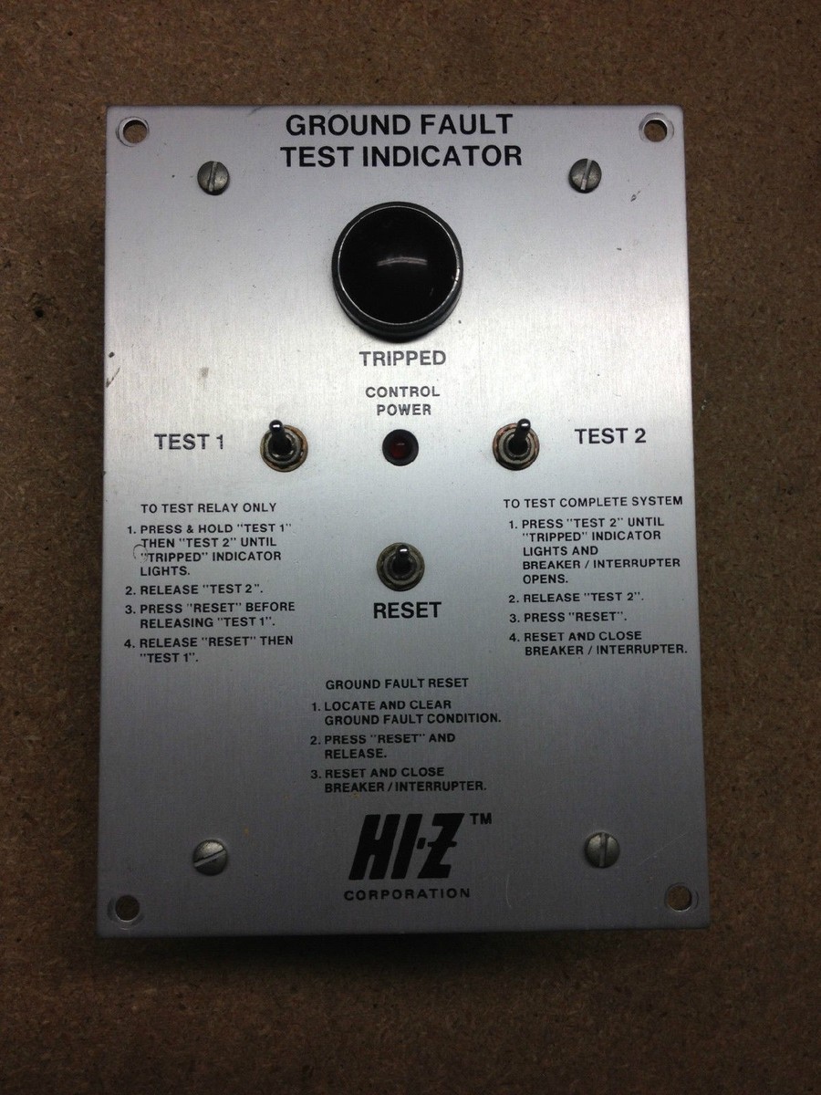 Ground Fault Indicator Lights