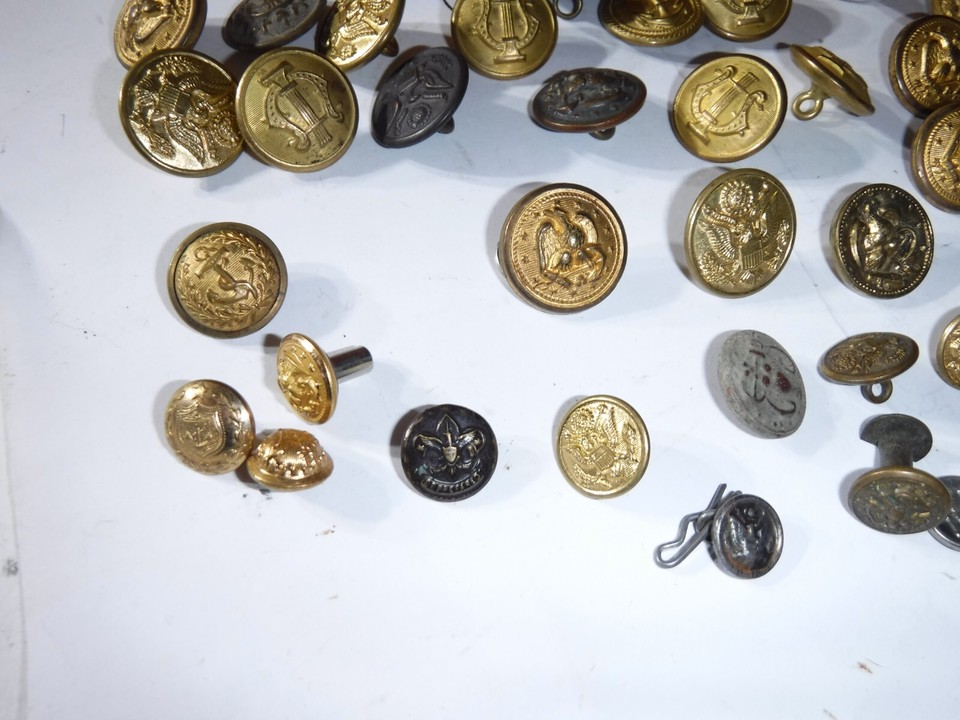 Vintage US Military Button Lot of 47 Buttons. all sizes.. | eBay