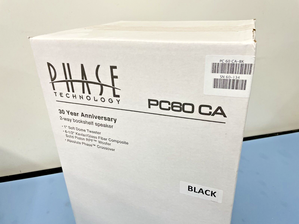 Phase Technology PC60 CA Limited Edition Audiophile Bookshelf Speaker ...