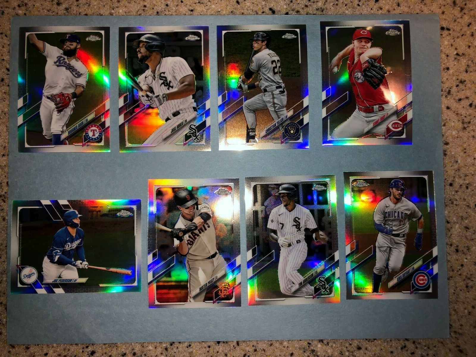 2021 TOPPS CHROME BASEBALL CARD REFRACTOR PARALLEL YOU CHOOSE 3-220 MLB ...