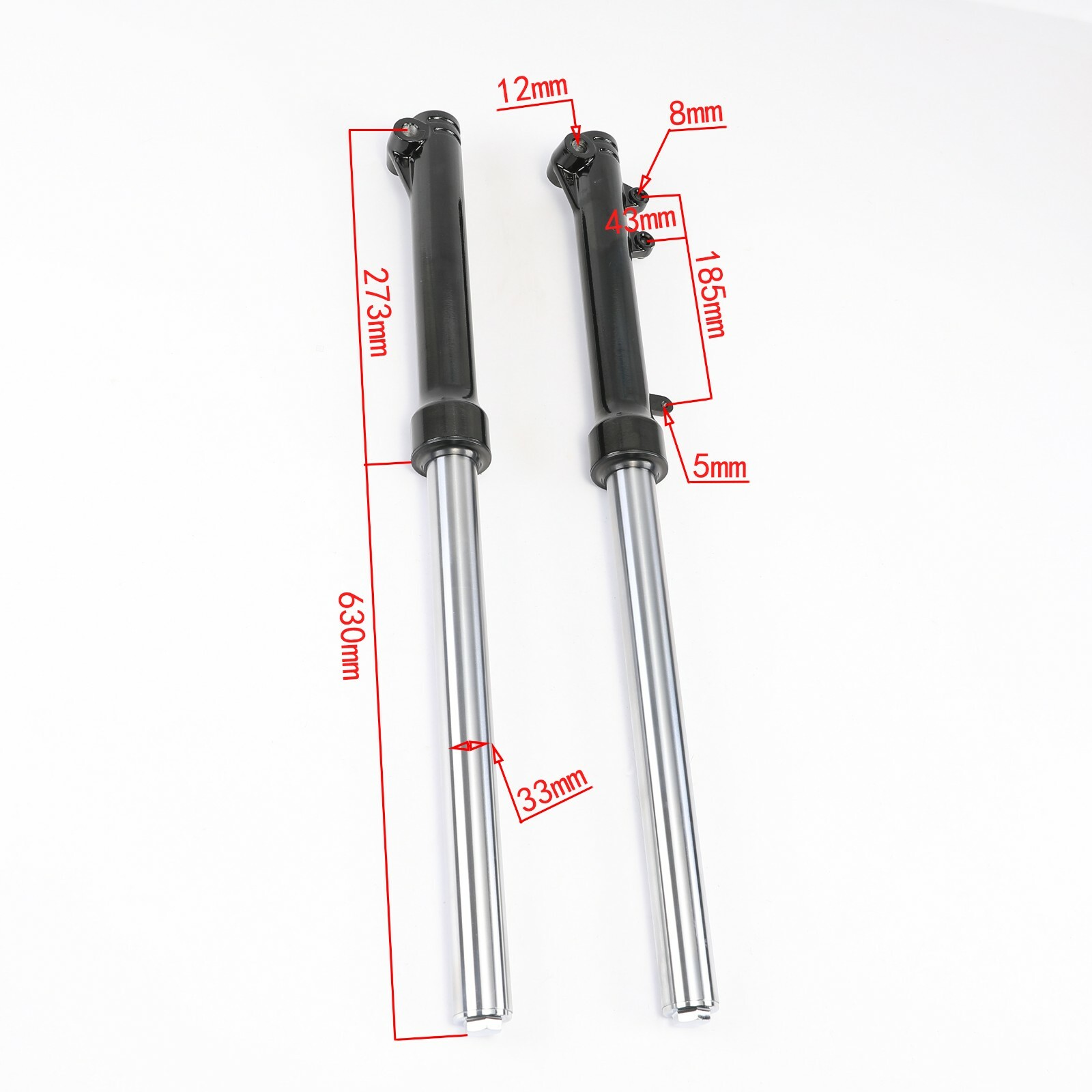 33mm 630mm Front Forks Supension for Dirt Bike CRF70 Atomik SSR 110CC ...
