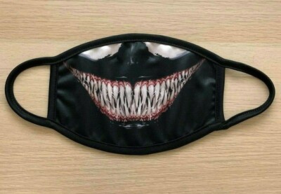 Marvel Carnage Smile Washable Reusable Sublimated Face Mask Mouth Mask ...