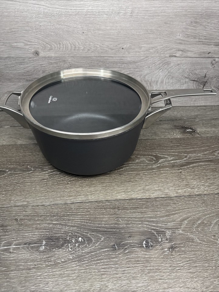 Calphalon Hard Anodised Premier Space Saving 6 QT 5.6L Stock Pot With ...