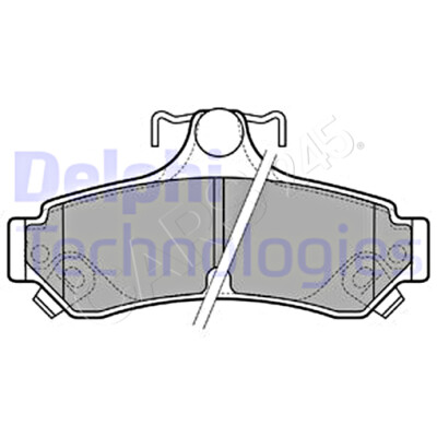 DELPHI Brake Pad Set Disc Brake For TOYOTA 04466-06080 | eBay