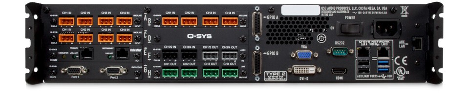 QSC Q-SYS Core 510i Audio Video & Control Core Processor FG-118080-00 ...