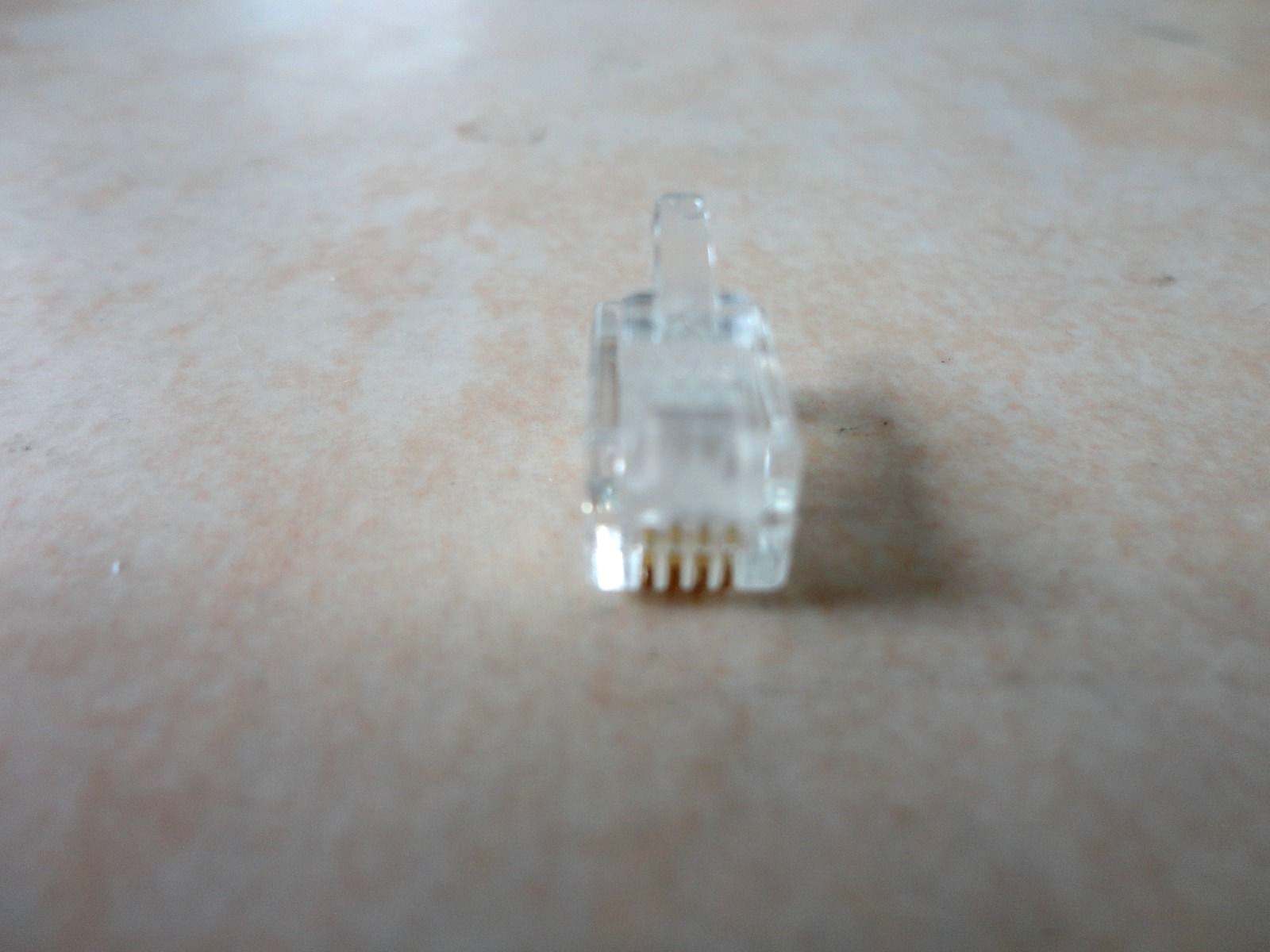 500 pcs Modular Handset RJ9 Plug Telephone Connector Phone Jack Crimp ...