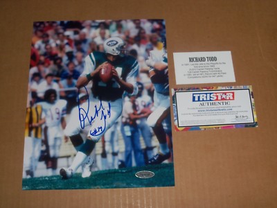 Richard Todd, New York Jets, Signed 8 x 10 Photo, TRISTAR COA | eBay