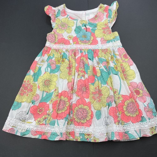 Girls size 0, Pumpkin Patch, lined floral cotton party dress, GUC ...