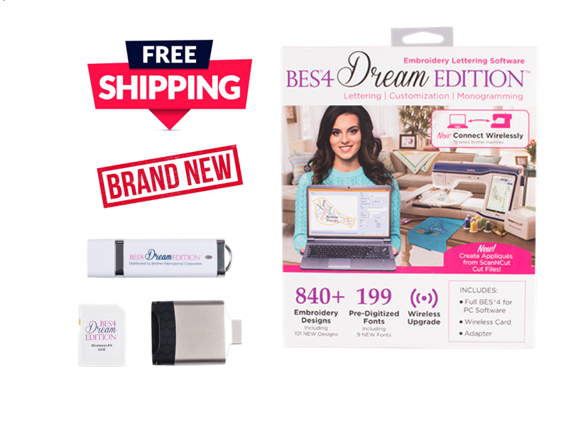 Brother BES 4 Dream Edition Embroidery Lettering Software for sale ...