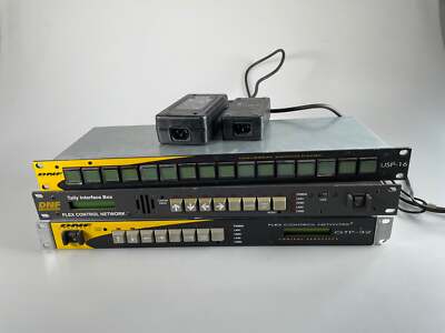 DNF Controls GTP-32 GPI Tally Processor, USP-16 switch panel, Tally ...