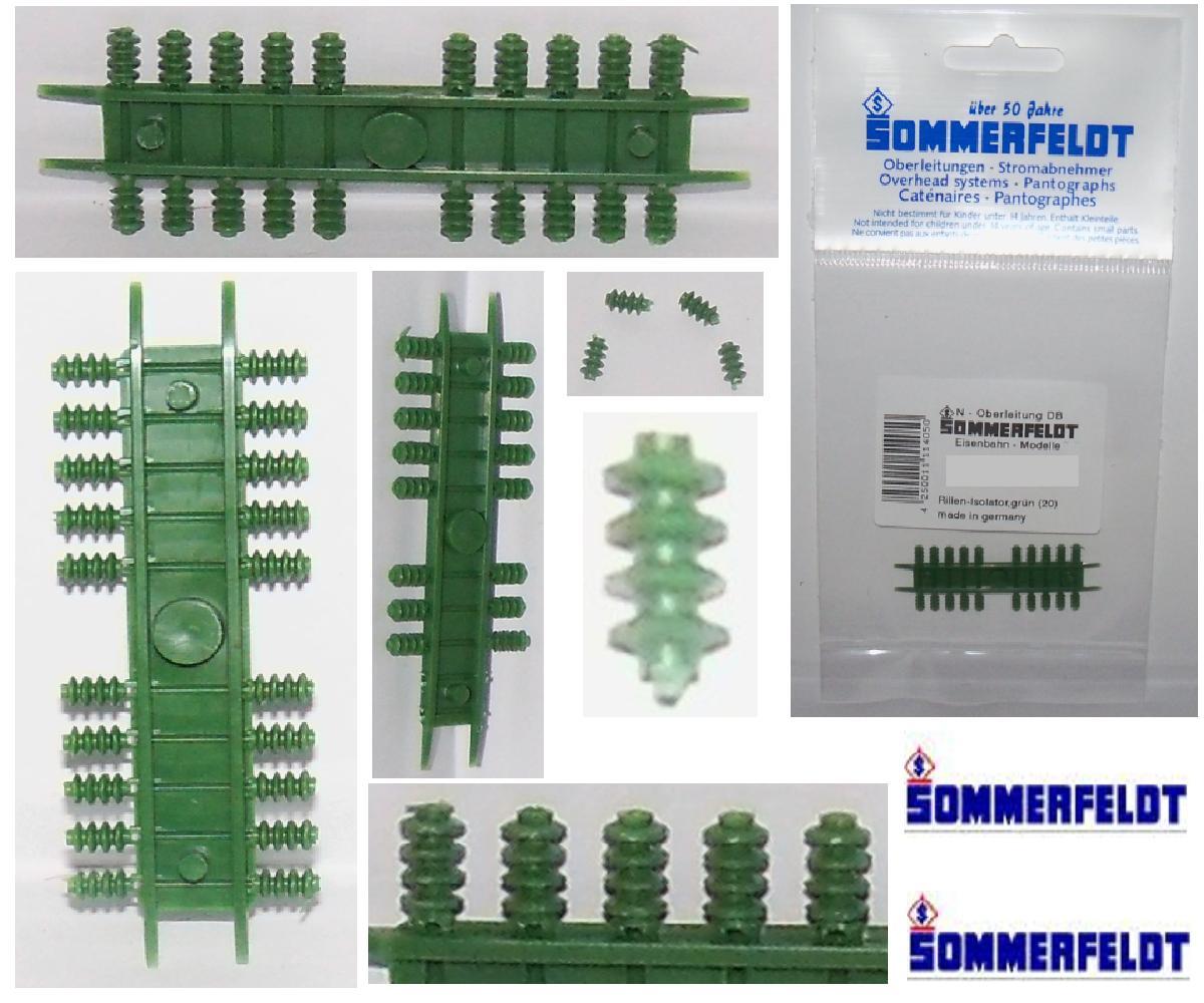 SOMMERFELDT N.20 Insulators Imperial Green for Locomotives and Trucks ...