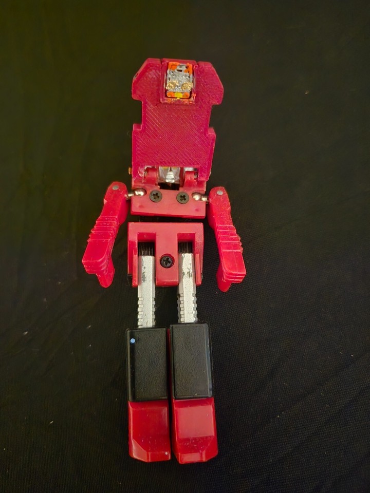 Vintage 1984 Bandai GOBOTS SCOOTER Custom with 3D printed flip face ...